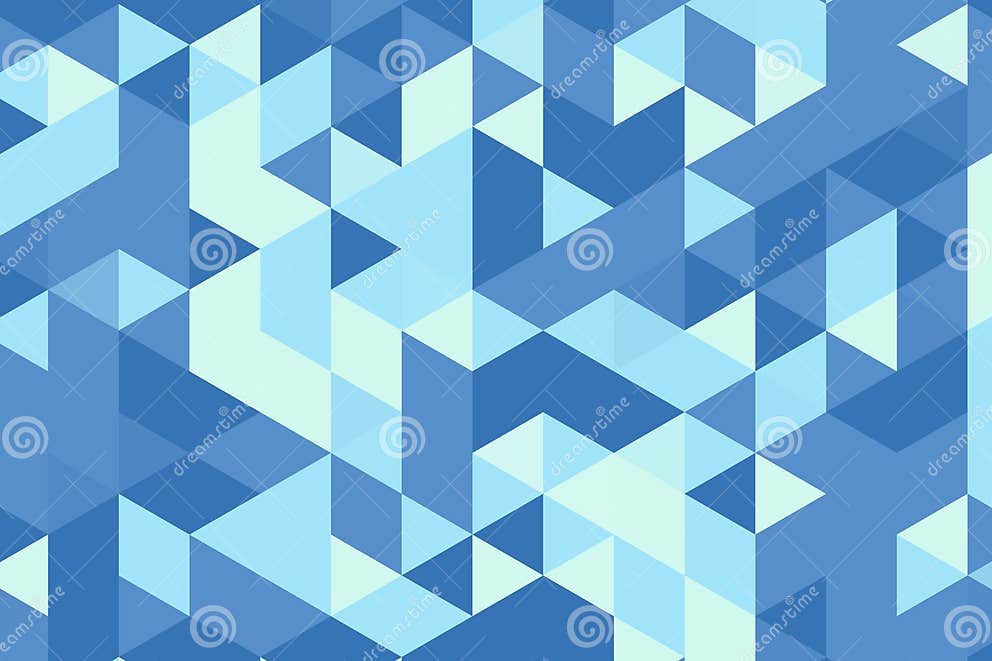 Triangular Pixelated Texture in Blue Soft with a Harmonious and ...
