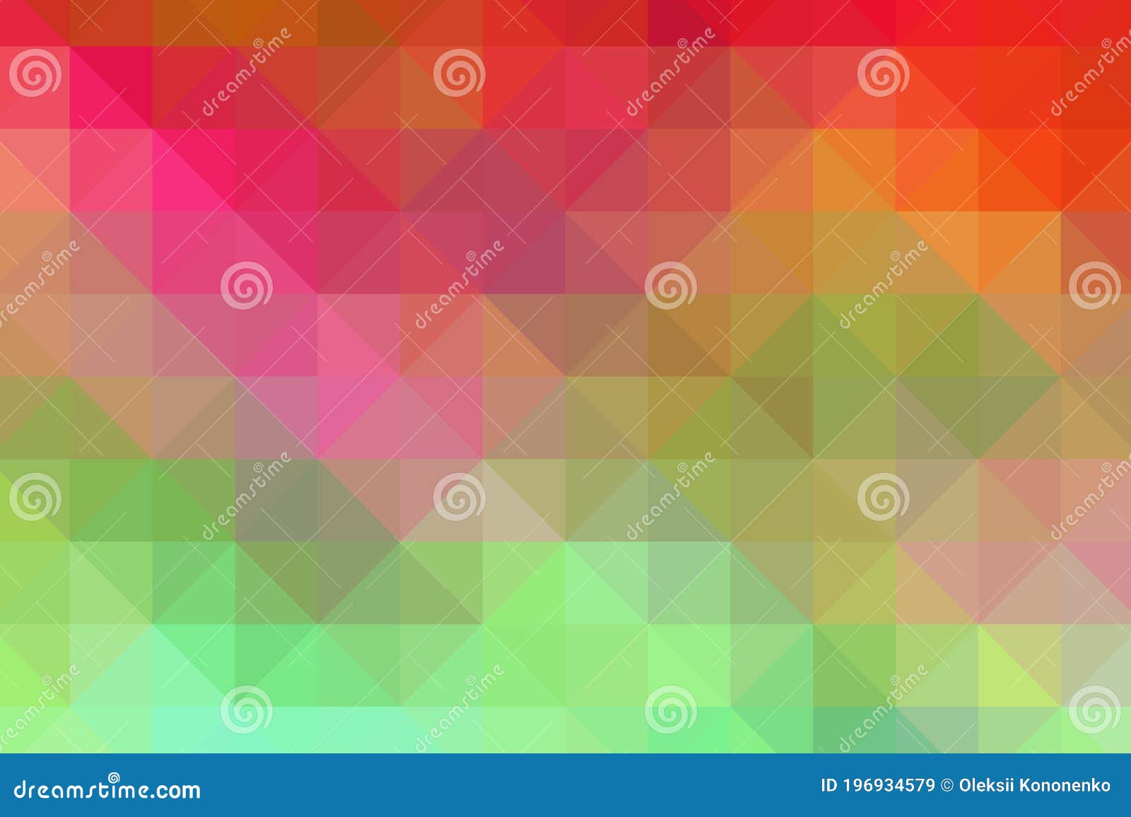 Triangular Pixelation. Multi-colored Pixel Background Stock ...