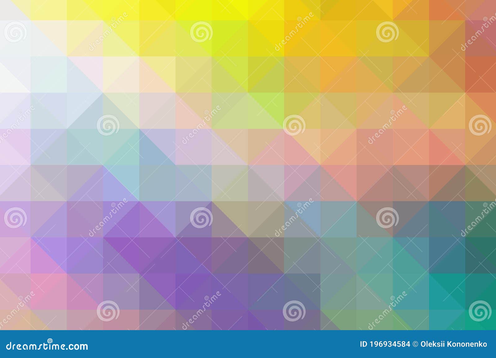 Triangular Pixelation. Multi-colored Pixel Background Stock ...