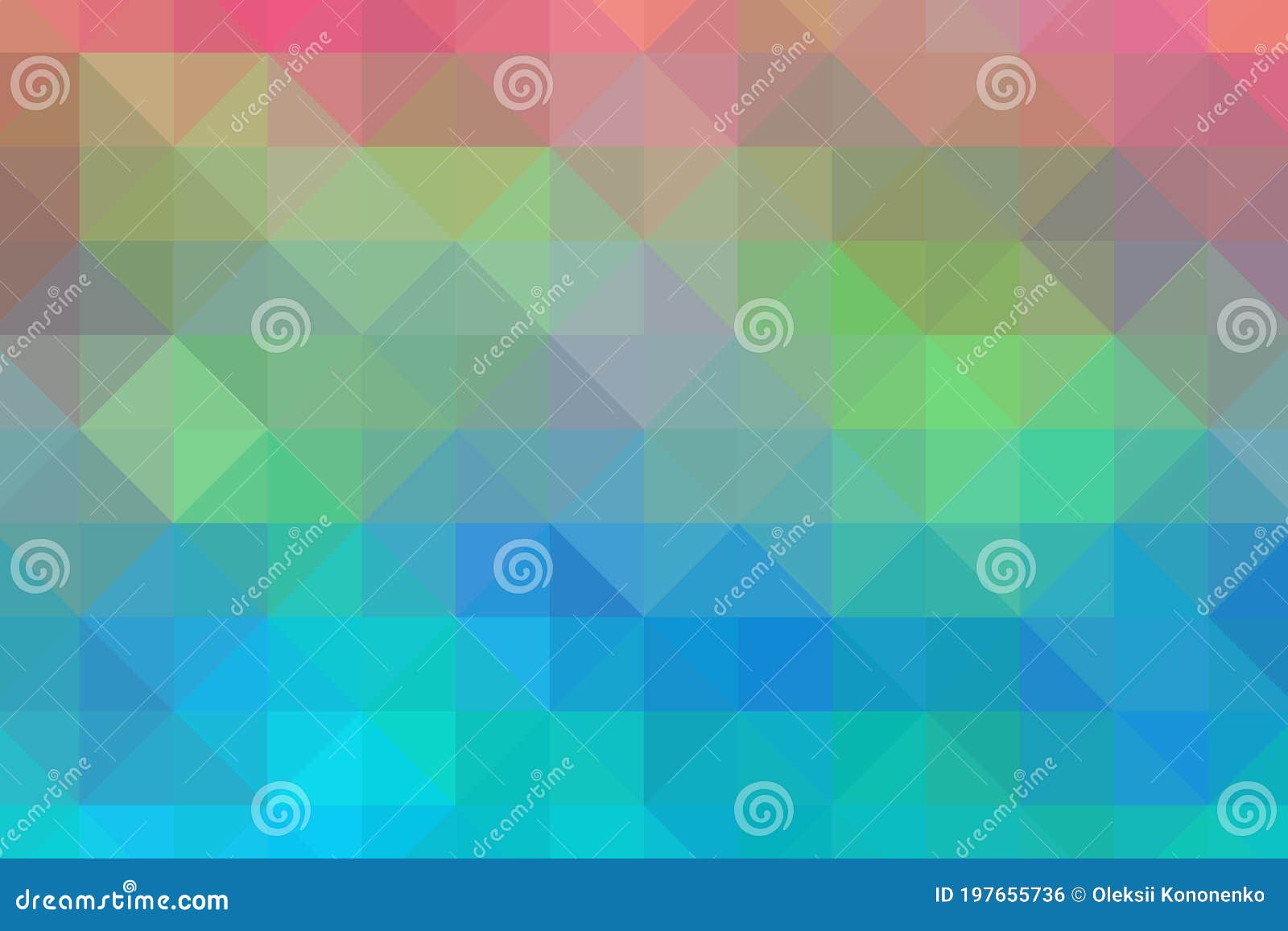 Triangular Pixelation. Multi-colored Pixel Background Stock ...