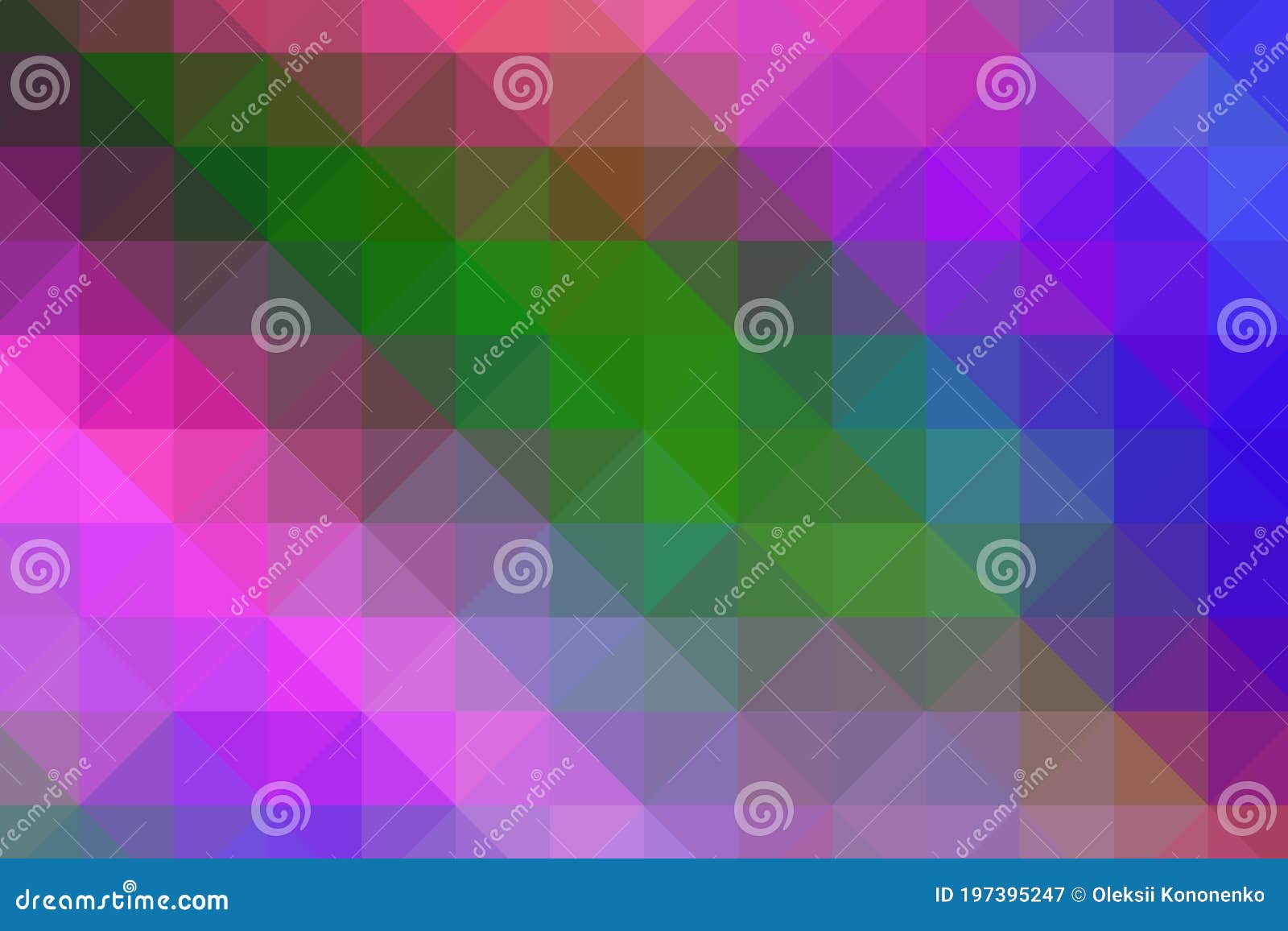 Triangular Pixelation. Multi-colored Pixel Background Stock ...