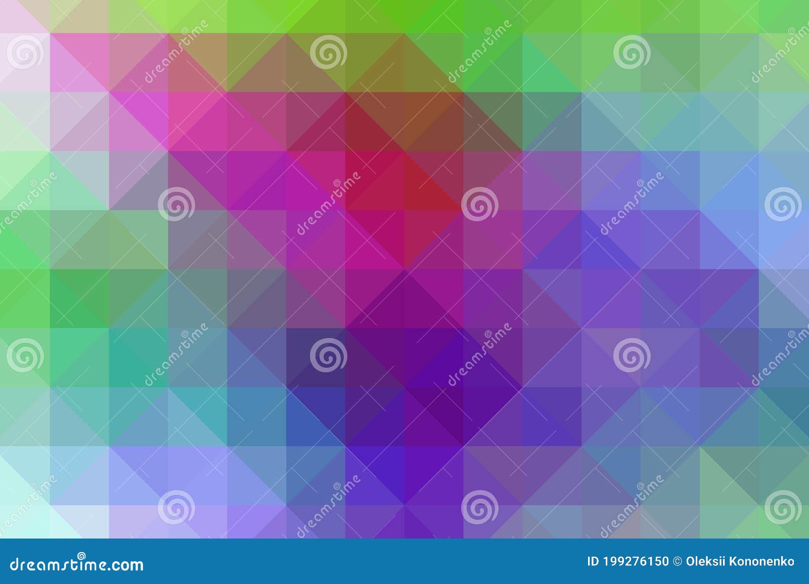 Triangular Pixelation. Multi-colored Pixel Background Stock ...