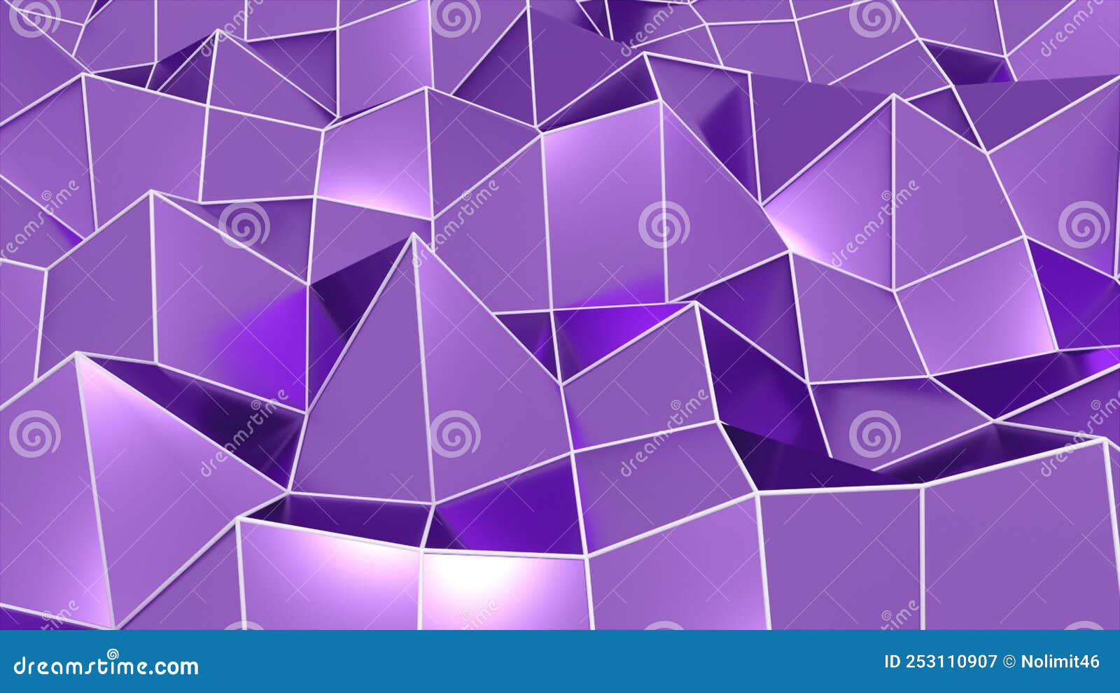 Triangular polygon mesh stock video. Video of abstract - 253110907