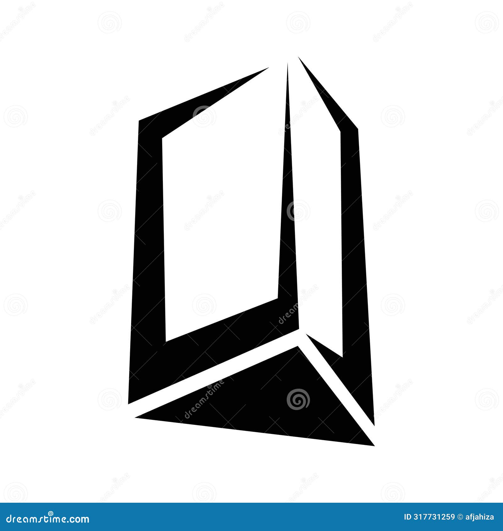 Triangular Prism Logo Icon Template Stock Vector - Illustration of ...