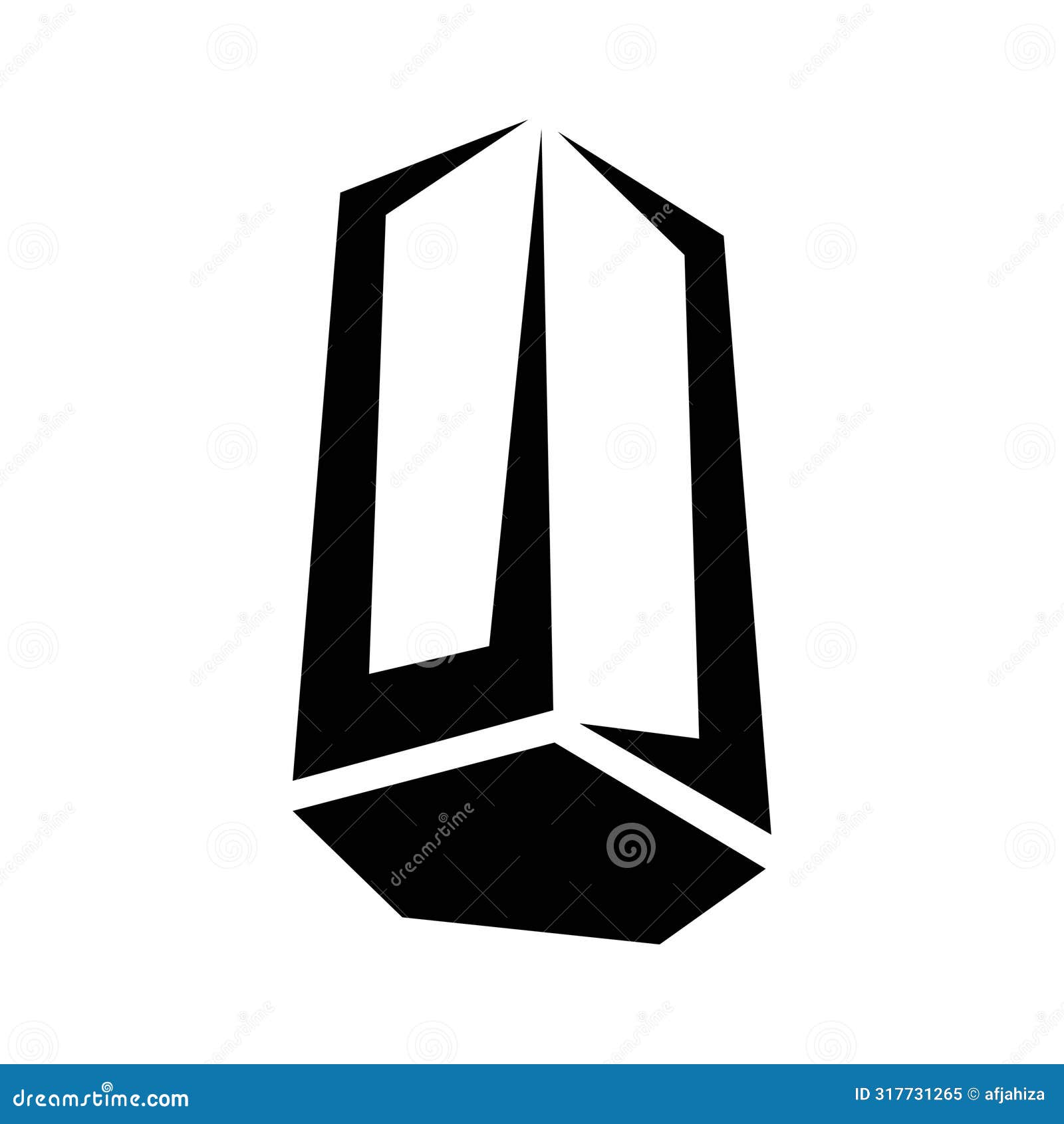 Pentagonal Prism Logo Icon Template Stock Vector - Illustration of ...