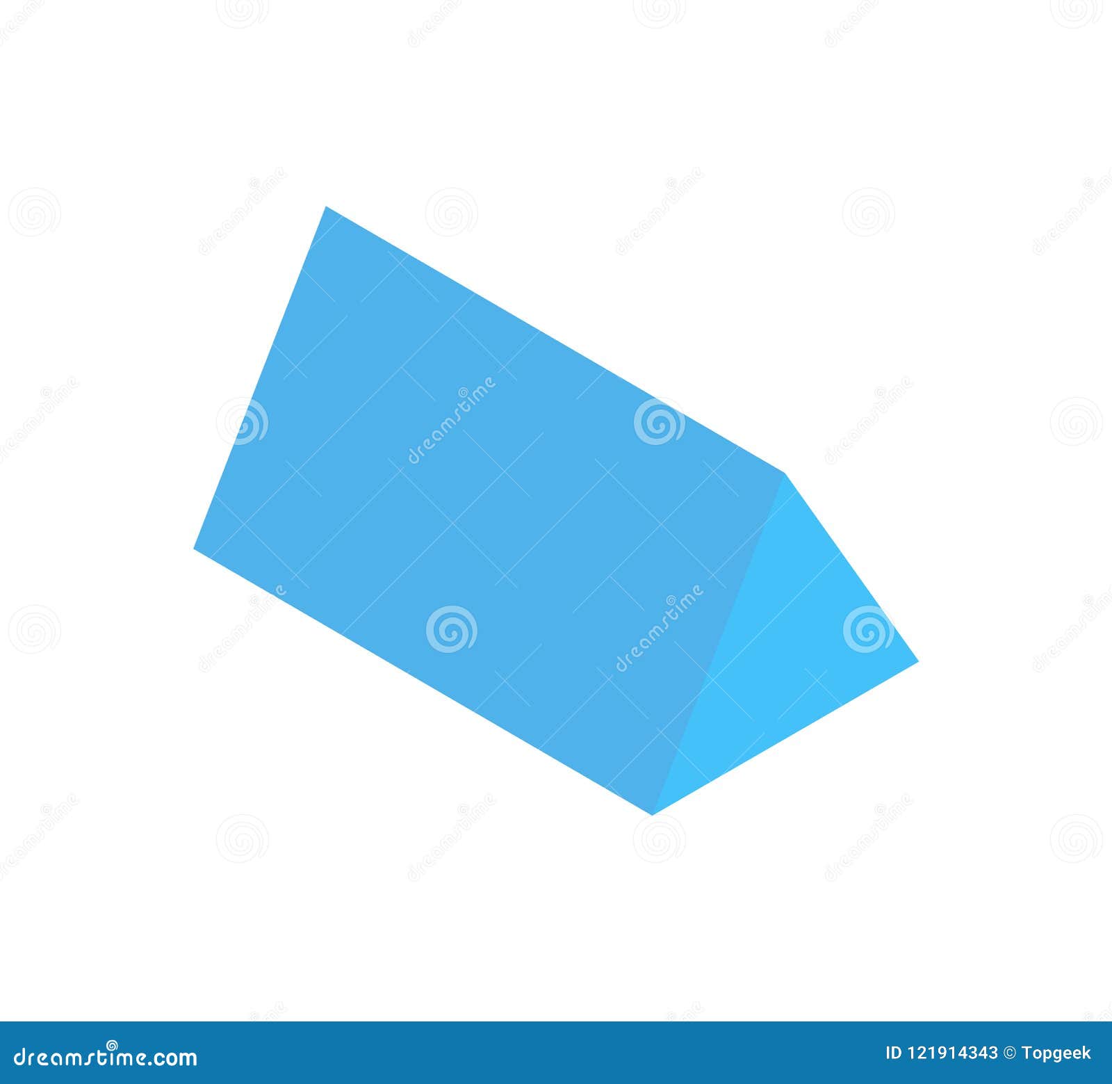 Vertical Triangular Prism Multicolored Banner Vector Illustration ...