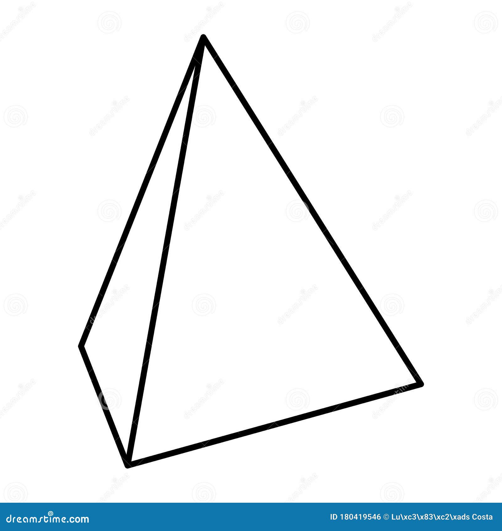 Triangular Pyramid Icon Illustration Stock Illustration - Illustration ... Triangular Pyramid Icon Illustration Stock Illustration - Illustration ...