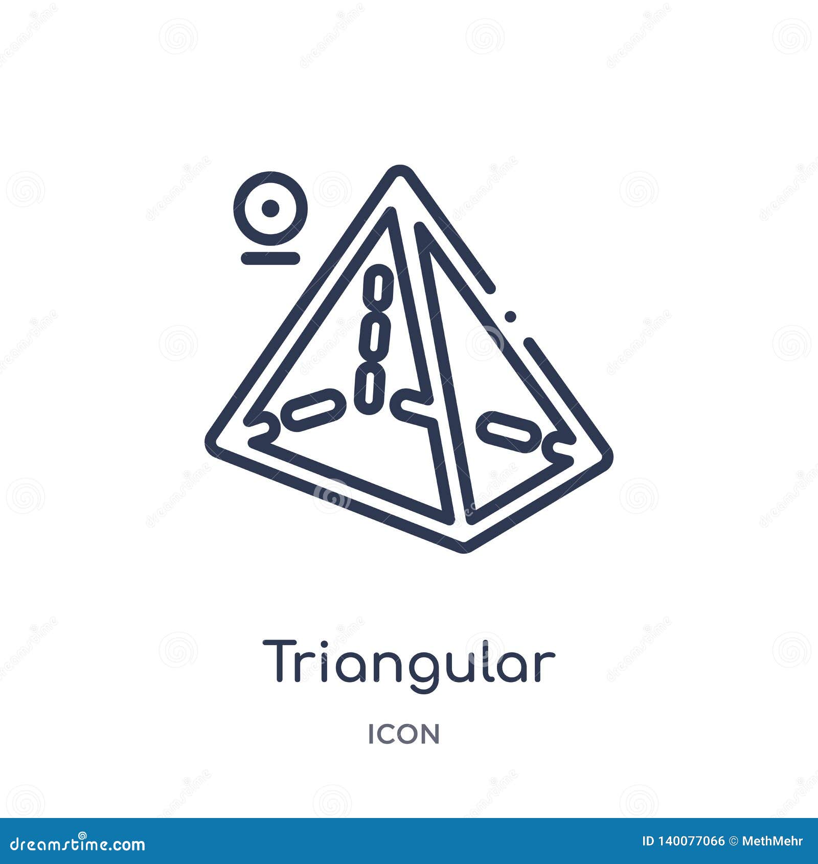 Triangular Pyramid from Top View Icon from Top View Icon from Shapes ...
