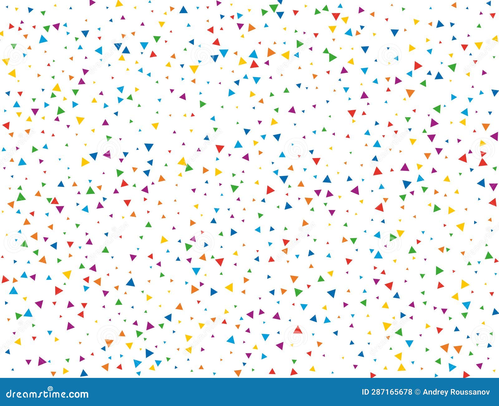 Triangular Rainbow Confetti. Rainbow Glitter Confetti Background ...