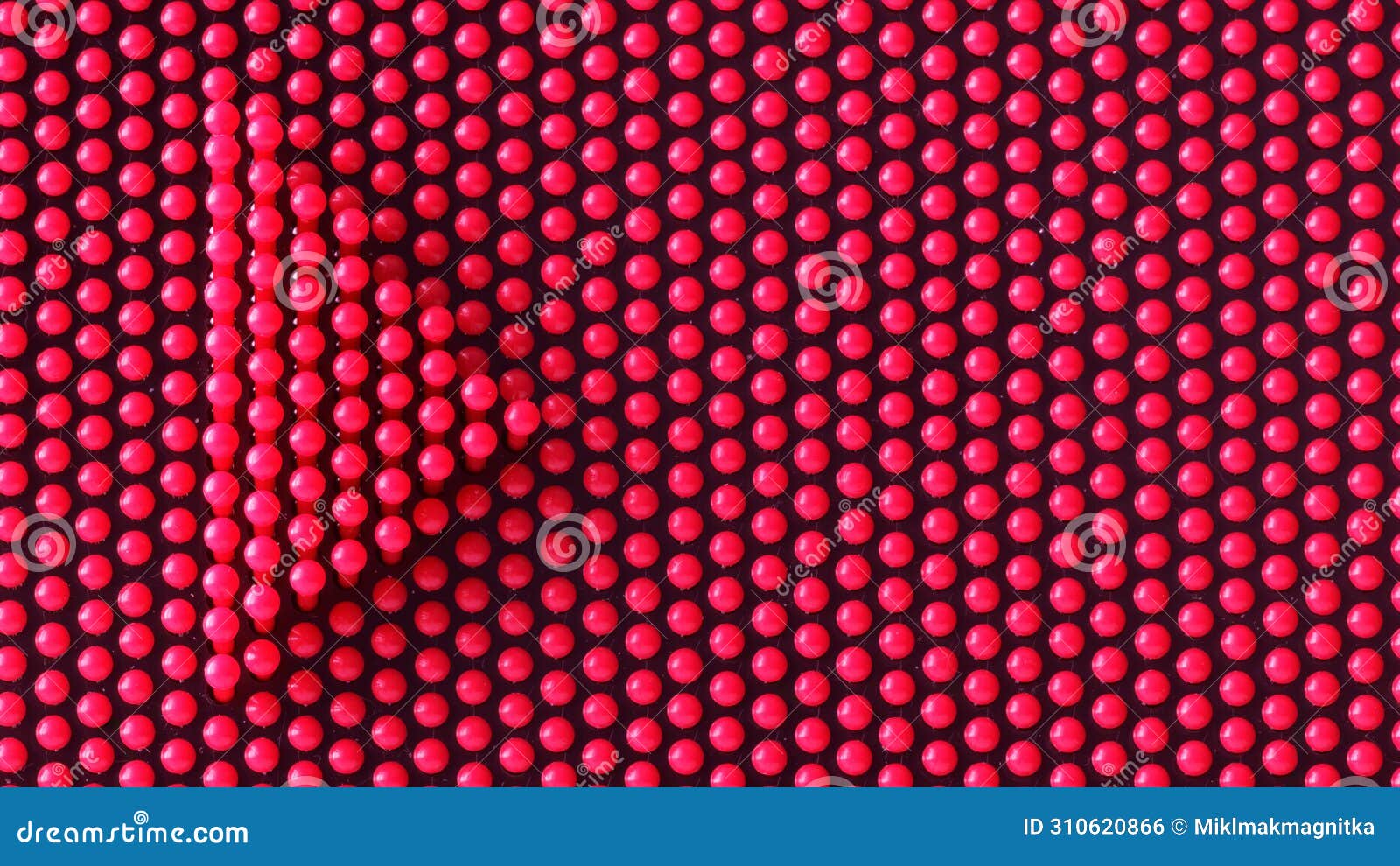 Triangular Red Play Button from Mosaic Pixel Art. Geometric Abstract ...