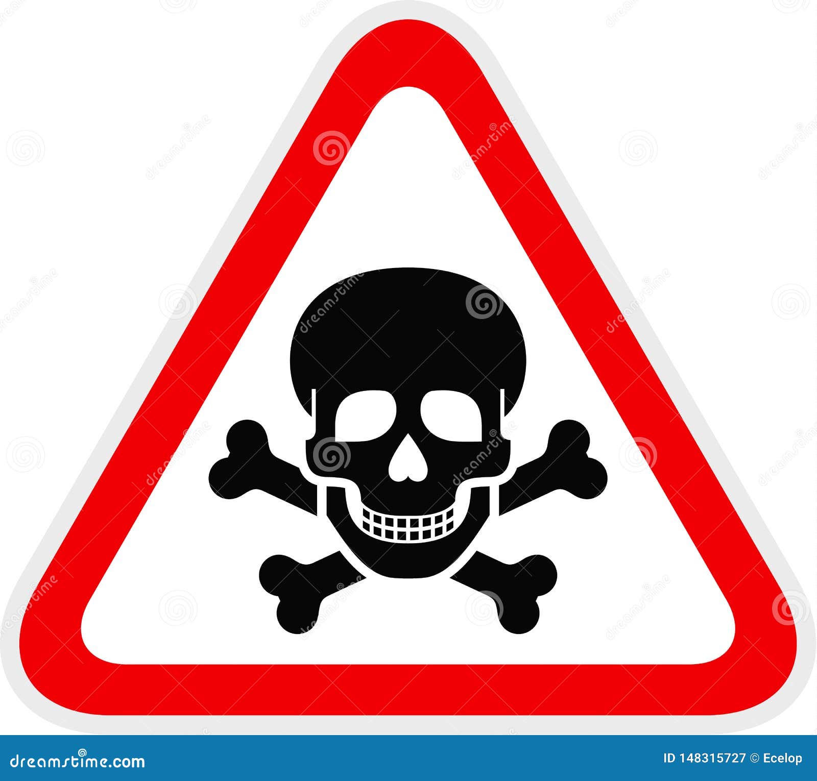 Triangular Yellow Warning Hazard Symbol Stock Vector - Illustration of ...