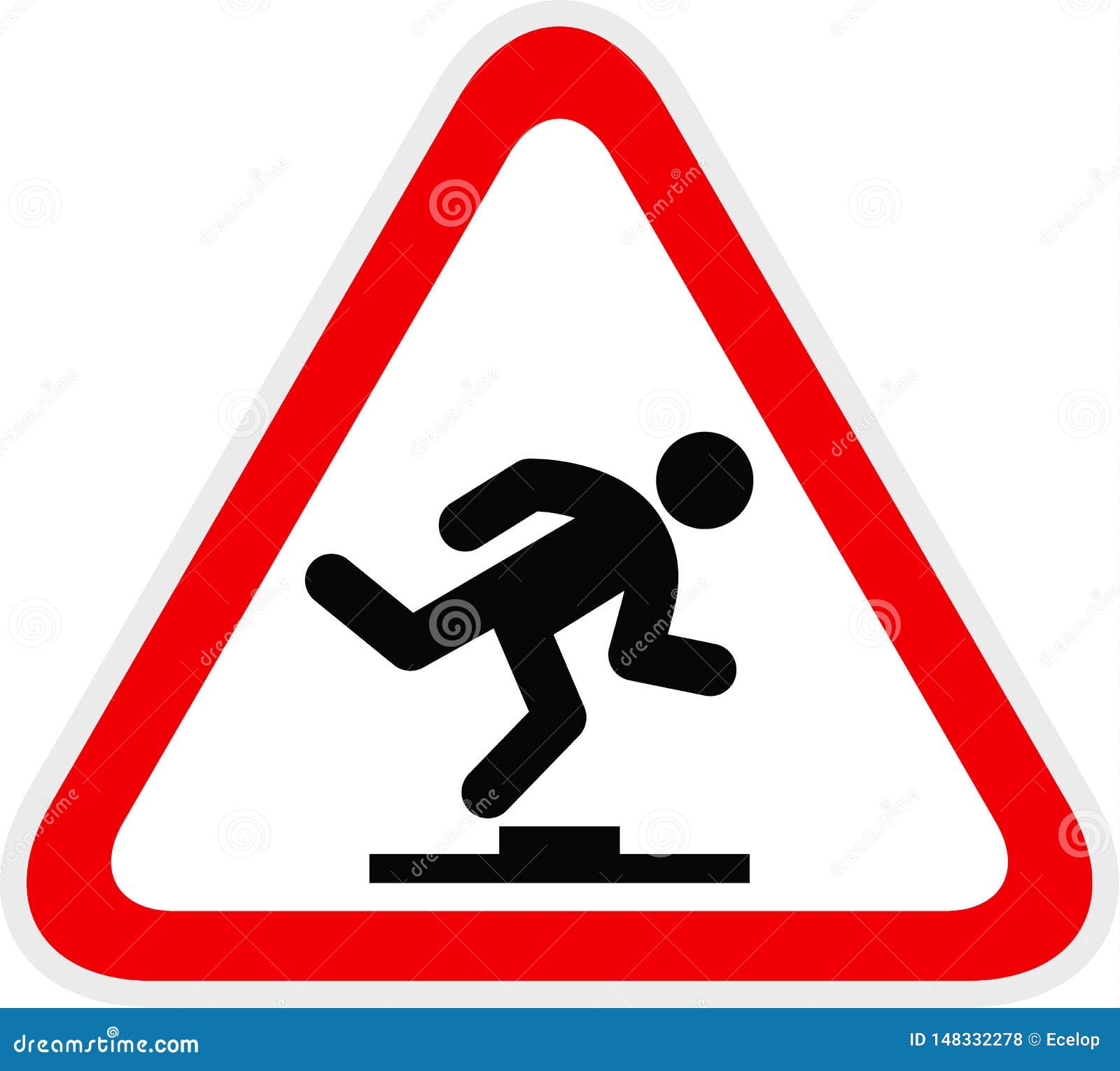 Triangular Yellow Warning Hazard Symbol Stock Vector - Illustration of ... Triangular Yellow Warning Hazard Symbol Stock Vector - Illustration of ...