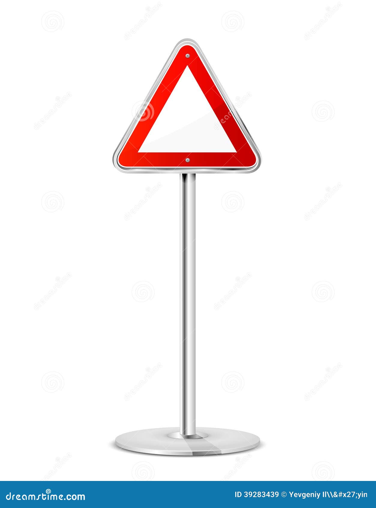 Set Of Triangular Road Signs Isolated On White Vector Illustration ...
