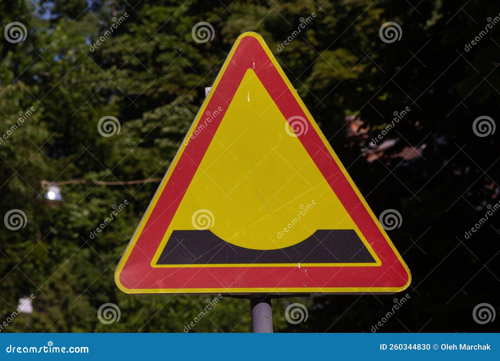 A Triangular Road Sign of Work in Progress Indicating the Presence of ...