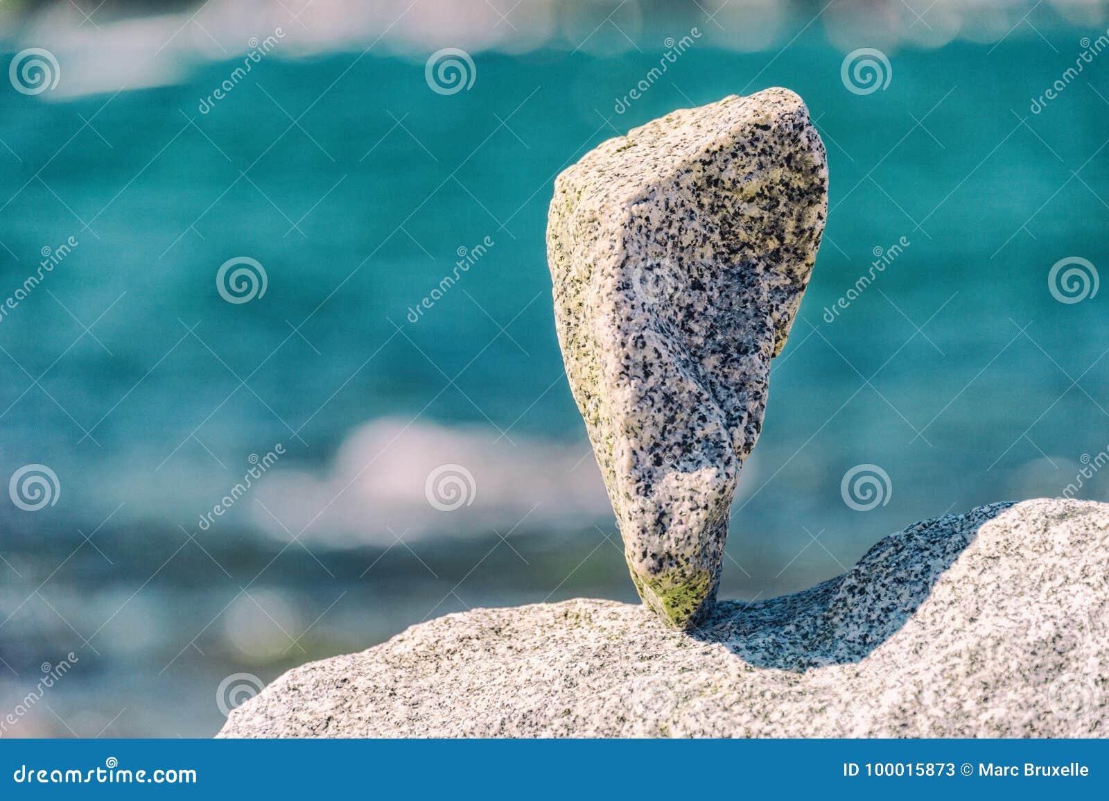 Triangular Rock Balanced on the Tip Stock Image - Image of relaxation ...