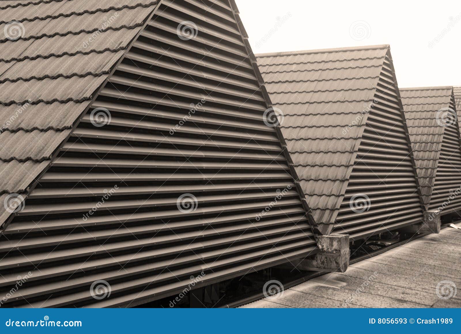 Triangular Rooftops stock image. Image of workmanship - 8056593