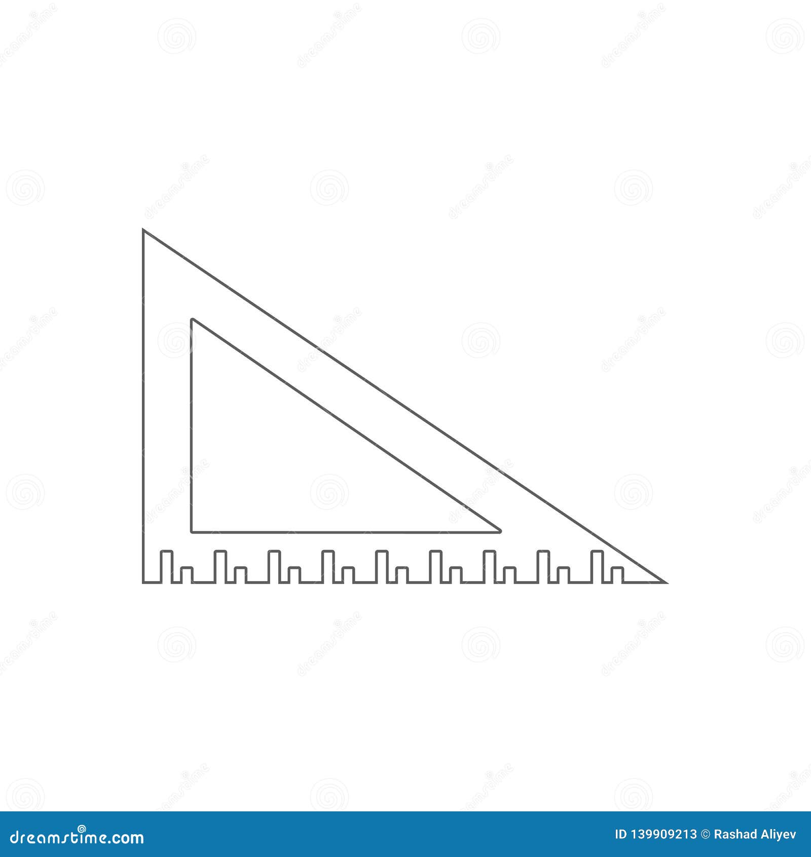 Triangular Ruler Icon. Element of Education for Mobile Concept and Web ...
