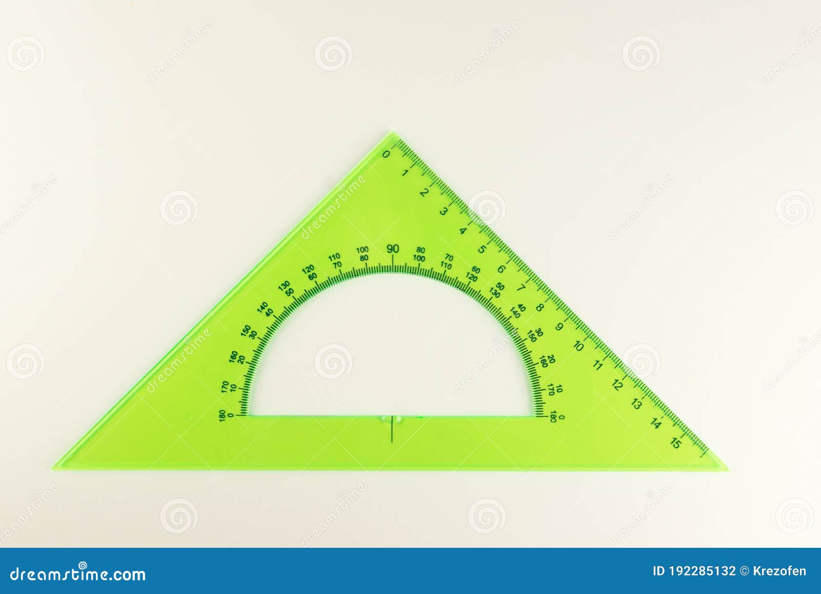 Triangular Ruler for Studying at School Isolated Stock Photo - Image of ...