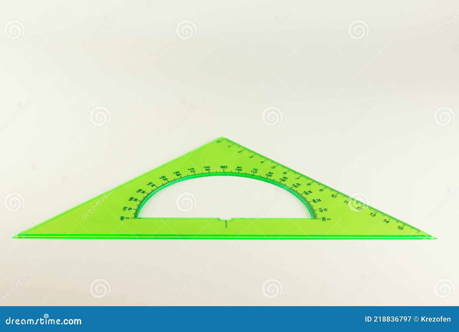Triangular Ruler for Studying at School Isolated Stock Image - Image of ...