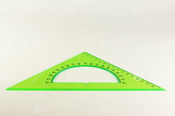 Triangular Ruler for Studying at School Isolated Stock Image - Image of ...