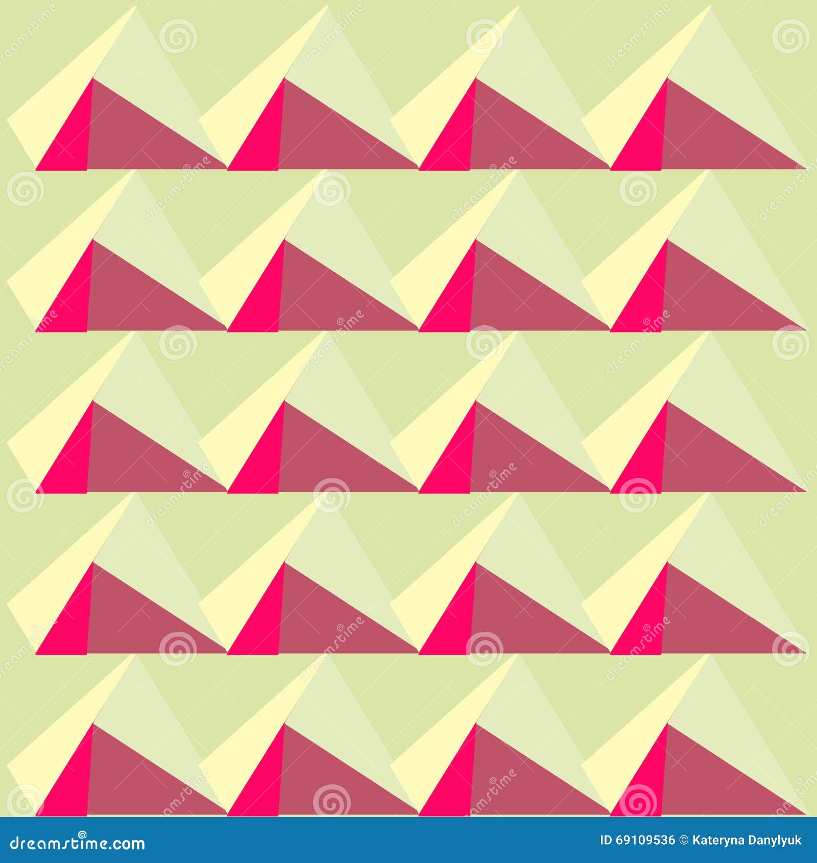 Triangular Seamless Pattern Background Design Element Stock Vector