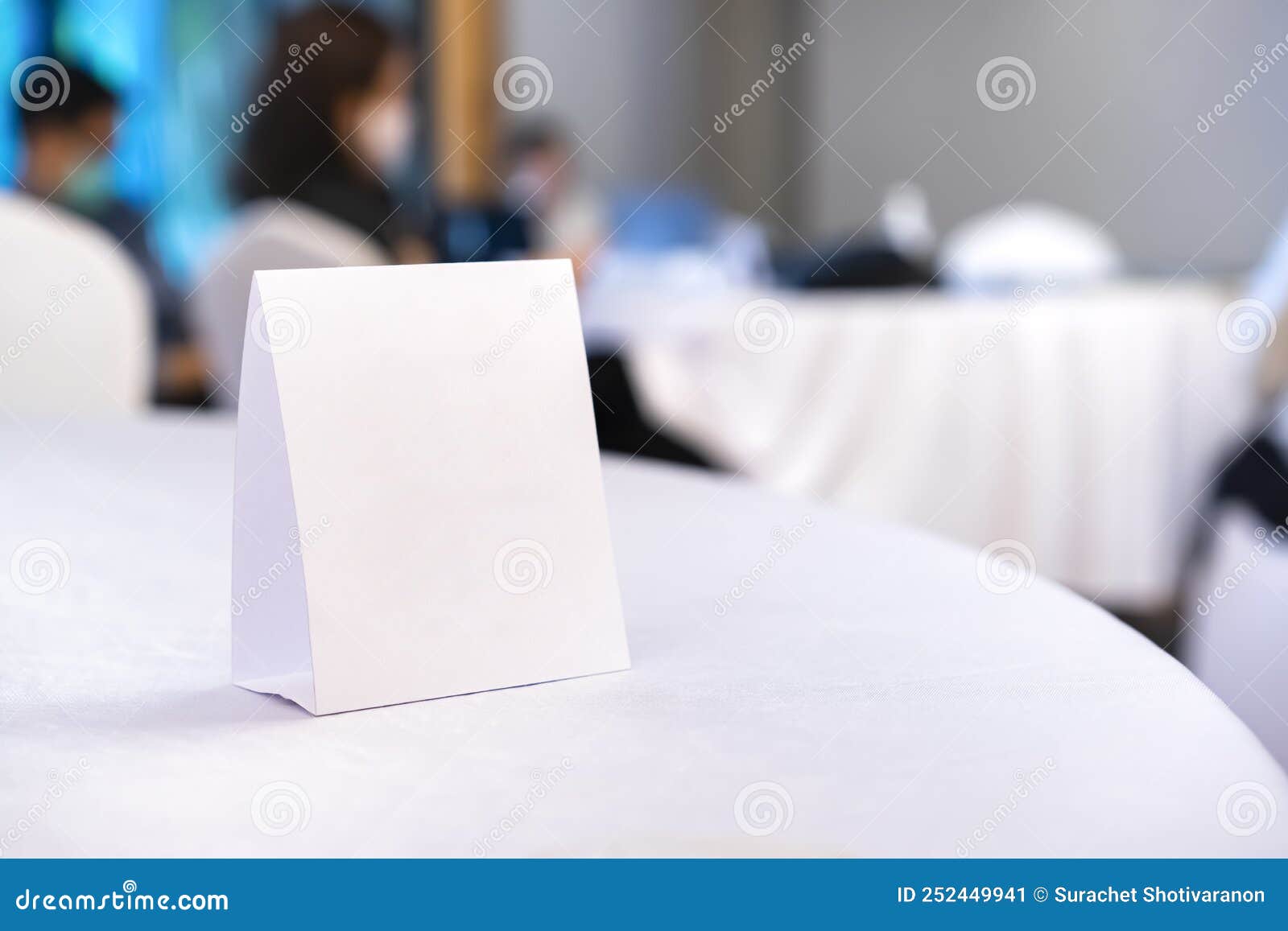 Triangular Shaped Table Sign is Placed on the Table for Scanning QR ...
