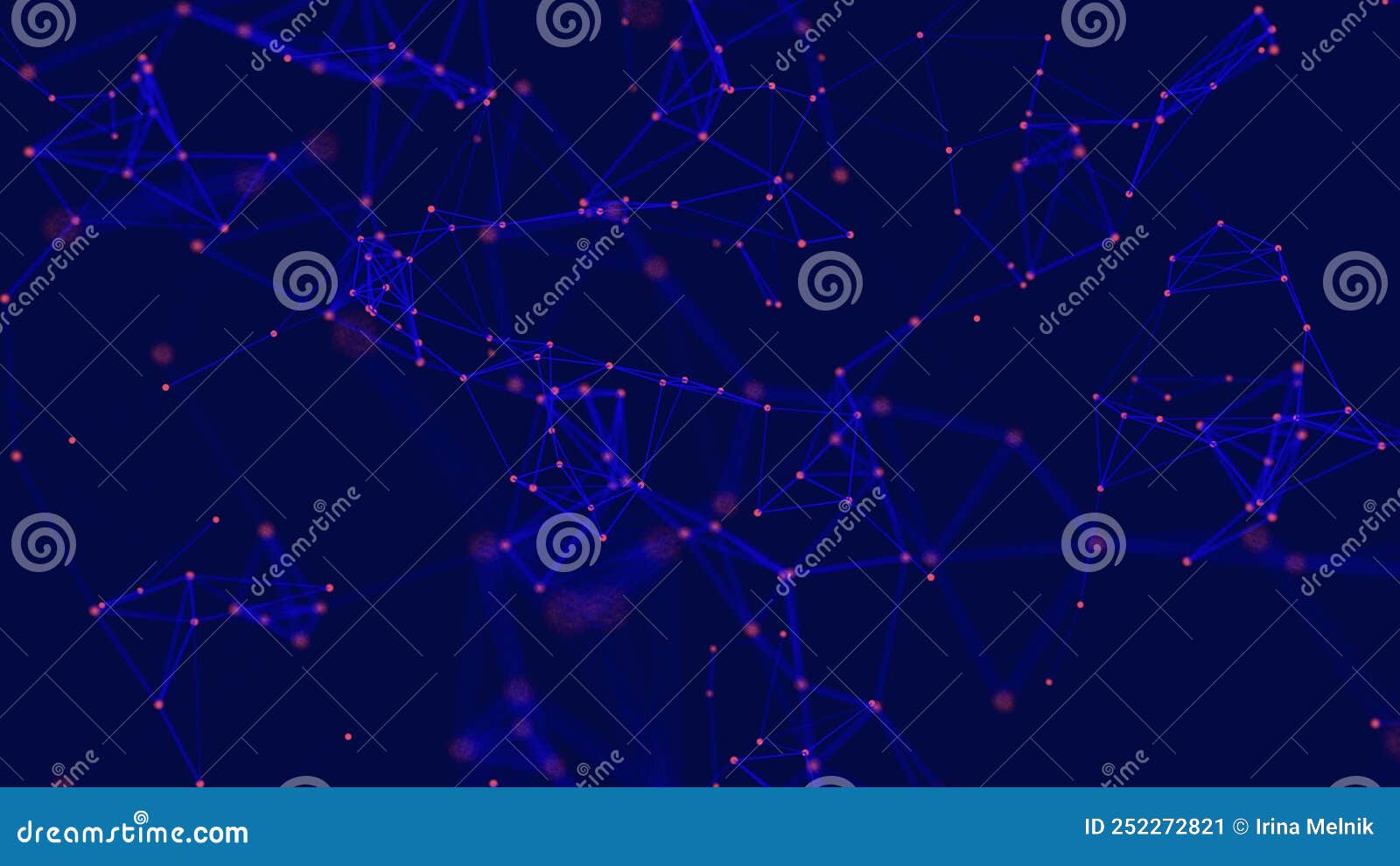 Triangular Shapes in Space. Science Digital Background. 3d Rendering ...