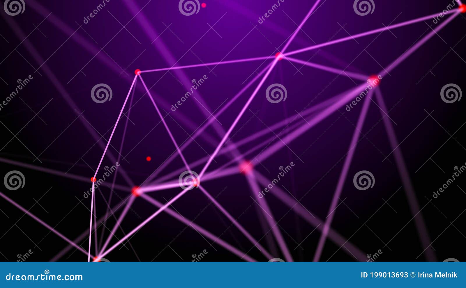 Triangular Shapes in Space. Science Digital Background. 3d Rendering ...