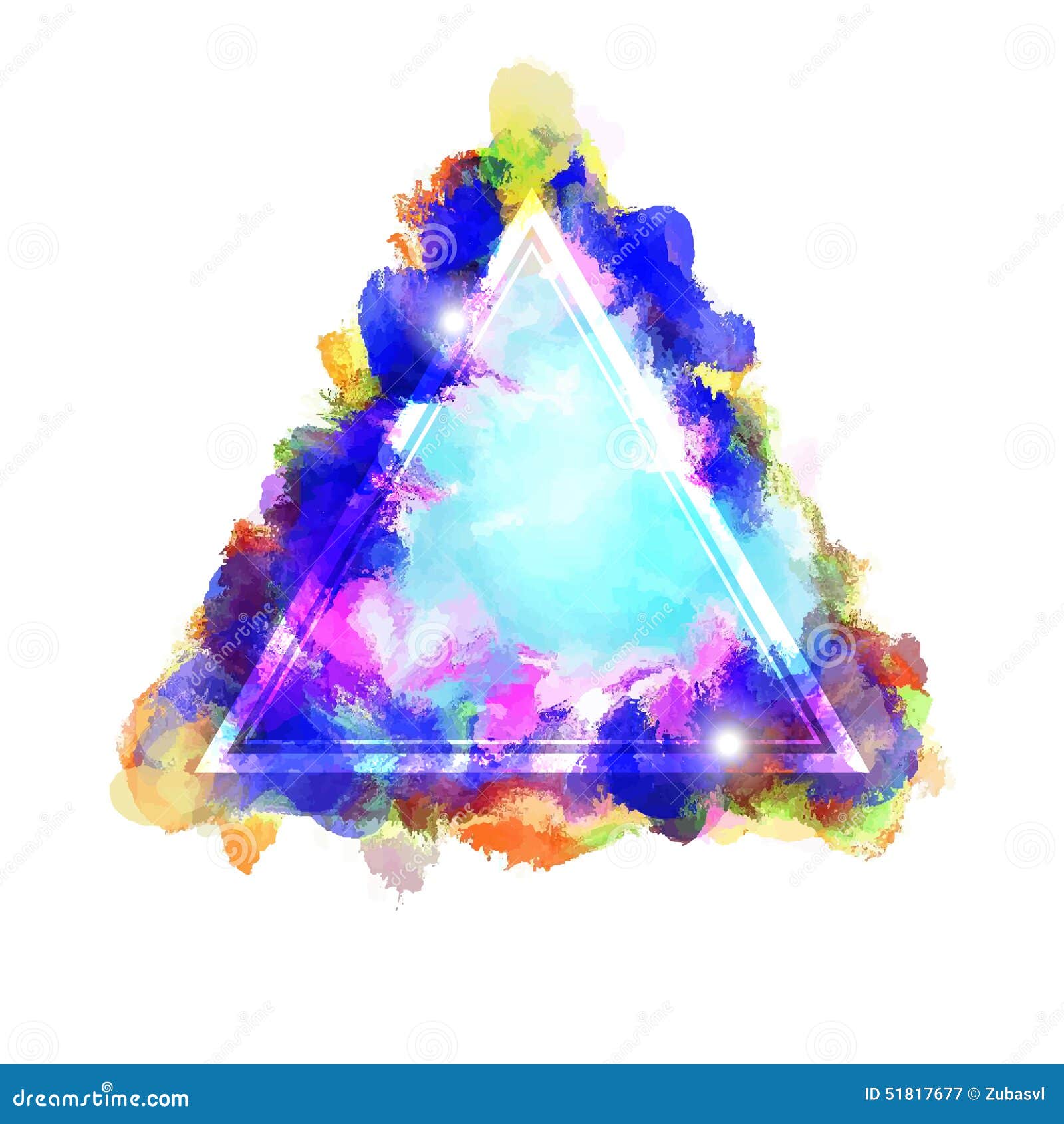 Triangular sign stock vector. Illustration of modern - 51817677