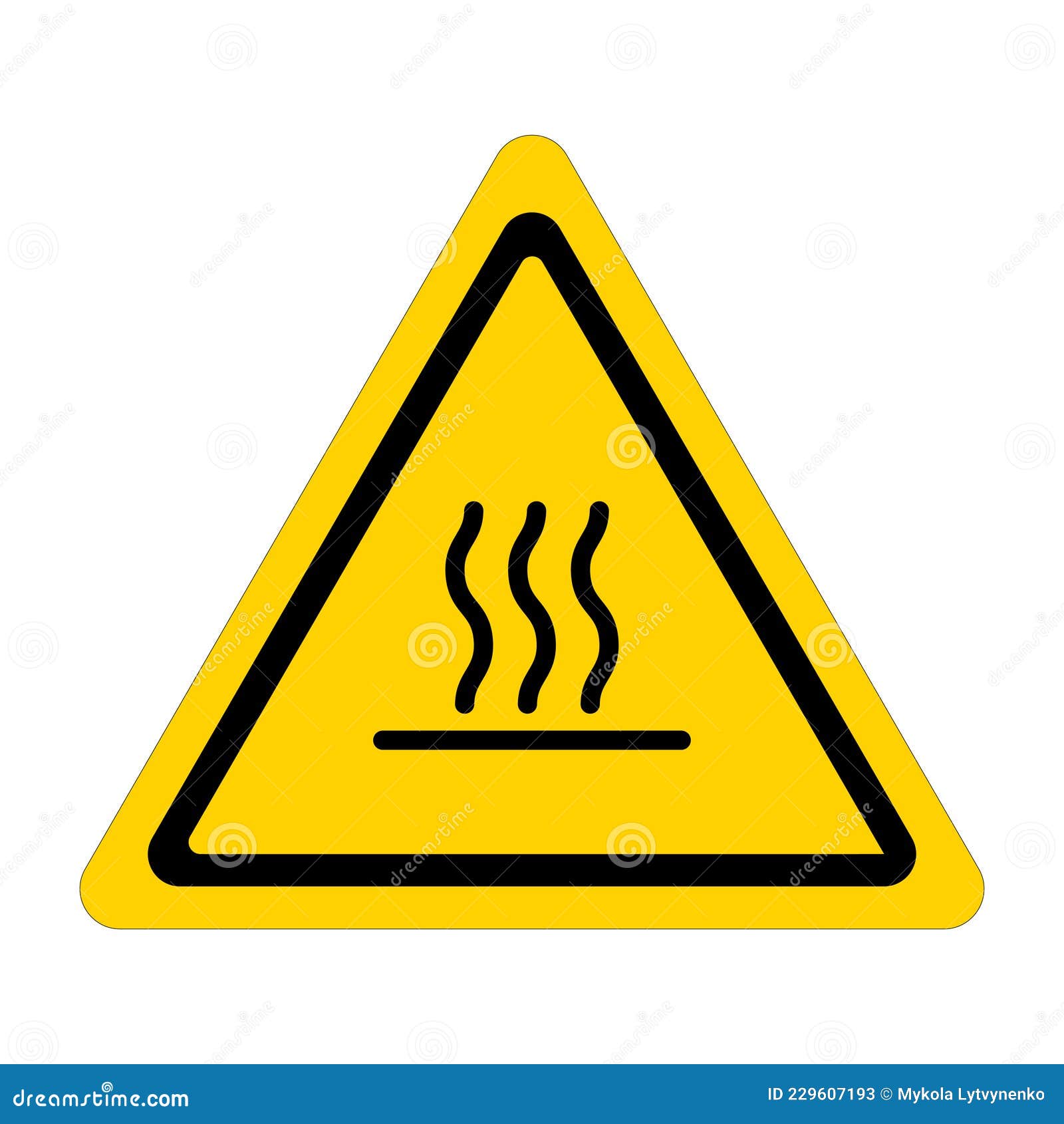 Caution Hot Surfaces Inside Avoid Contact Symbol Sign, Vector ...