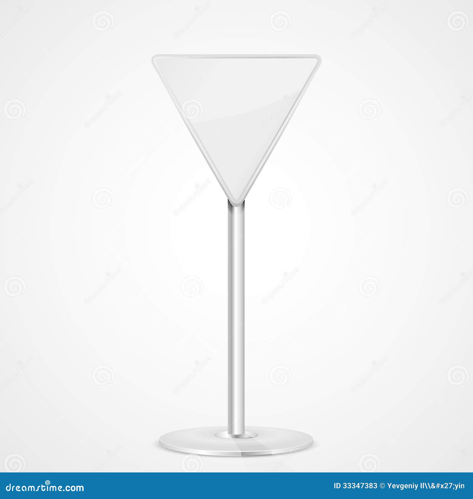 Triangular sign stock vector. Illustration of panel, icon - 33347383