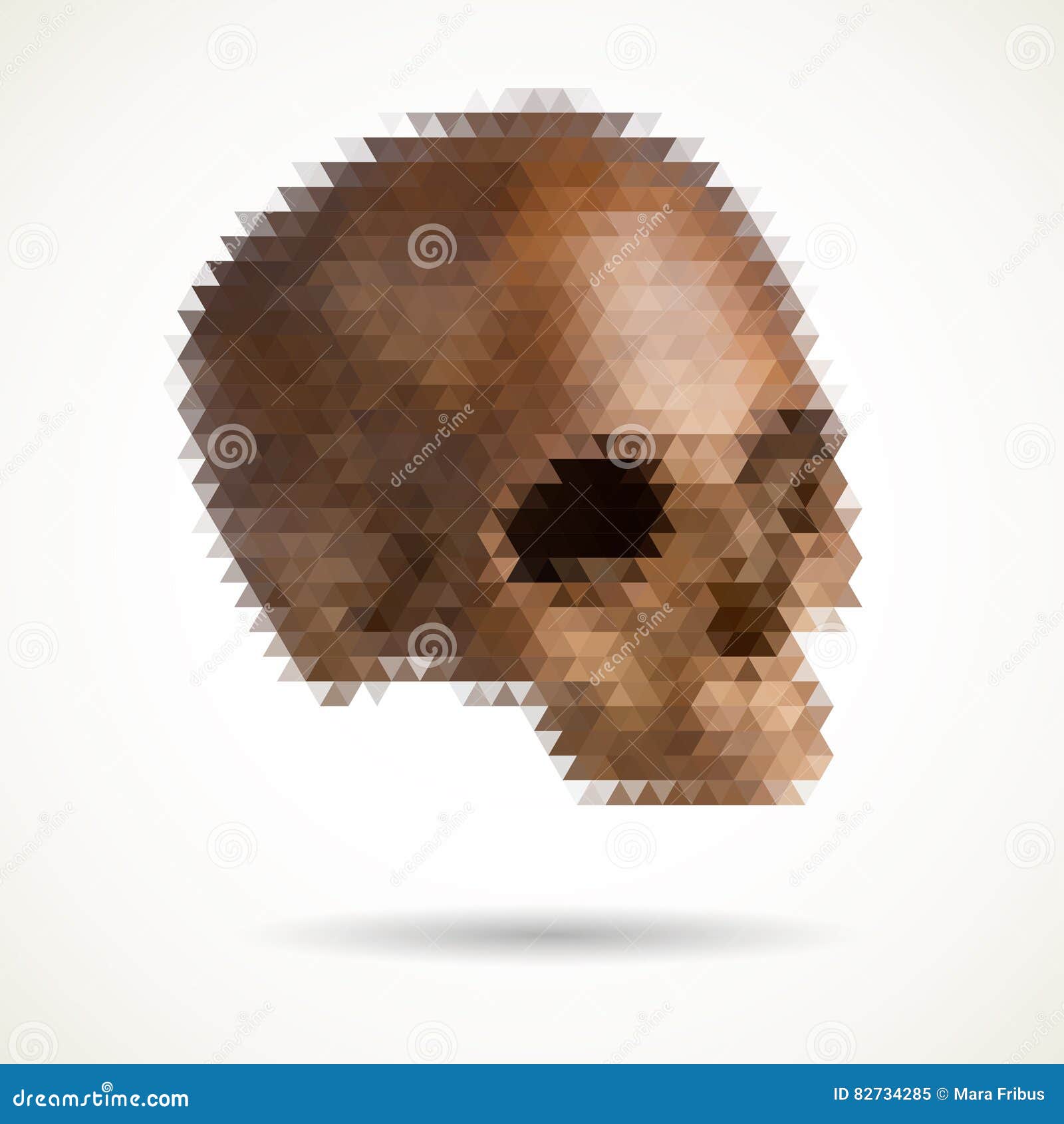 Triangular skull stock vector. Illustration of black - 82734285