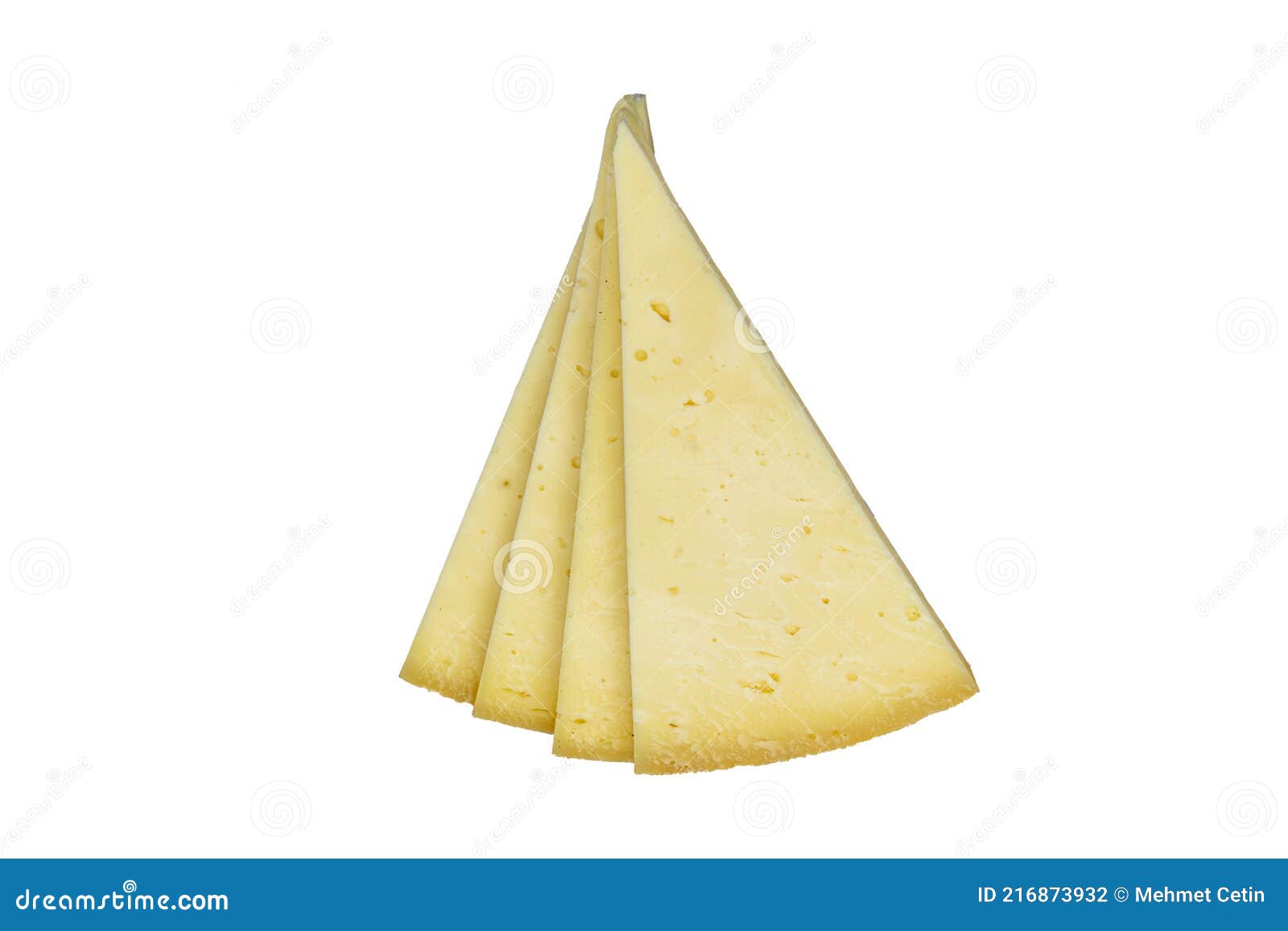 Triangular Slice of Old Cheddar Cheese. Piece of Yellow Cheese with ...