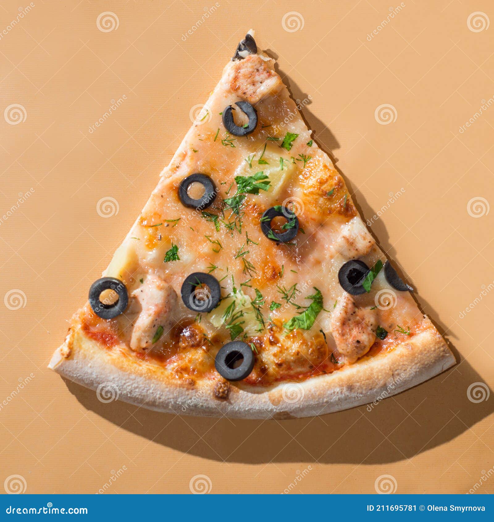 Triangular slices of pizza stock image. Image of snack - 211695781