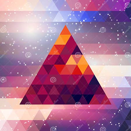 Triangular space design. stock vector. Illustration of backdrop - 34618454