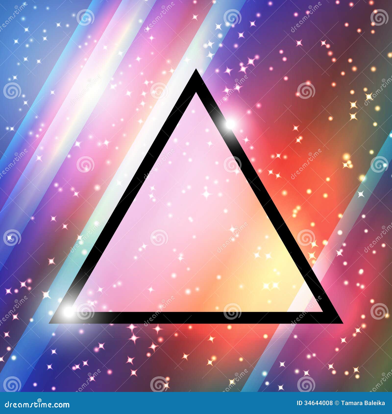 Triangular space design. stock vector. Illustration of element - 34644008