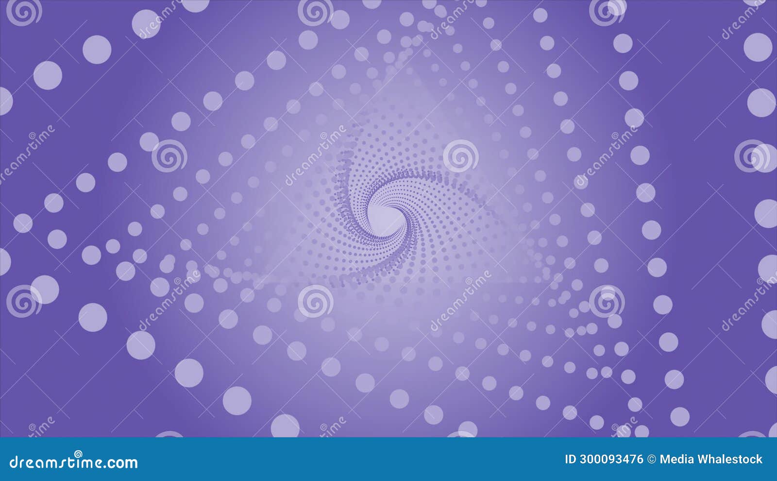 Triangular Spiral Tunnel of Dots. Motion. Simple Tunnel Made of ...