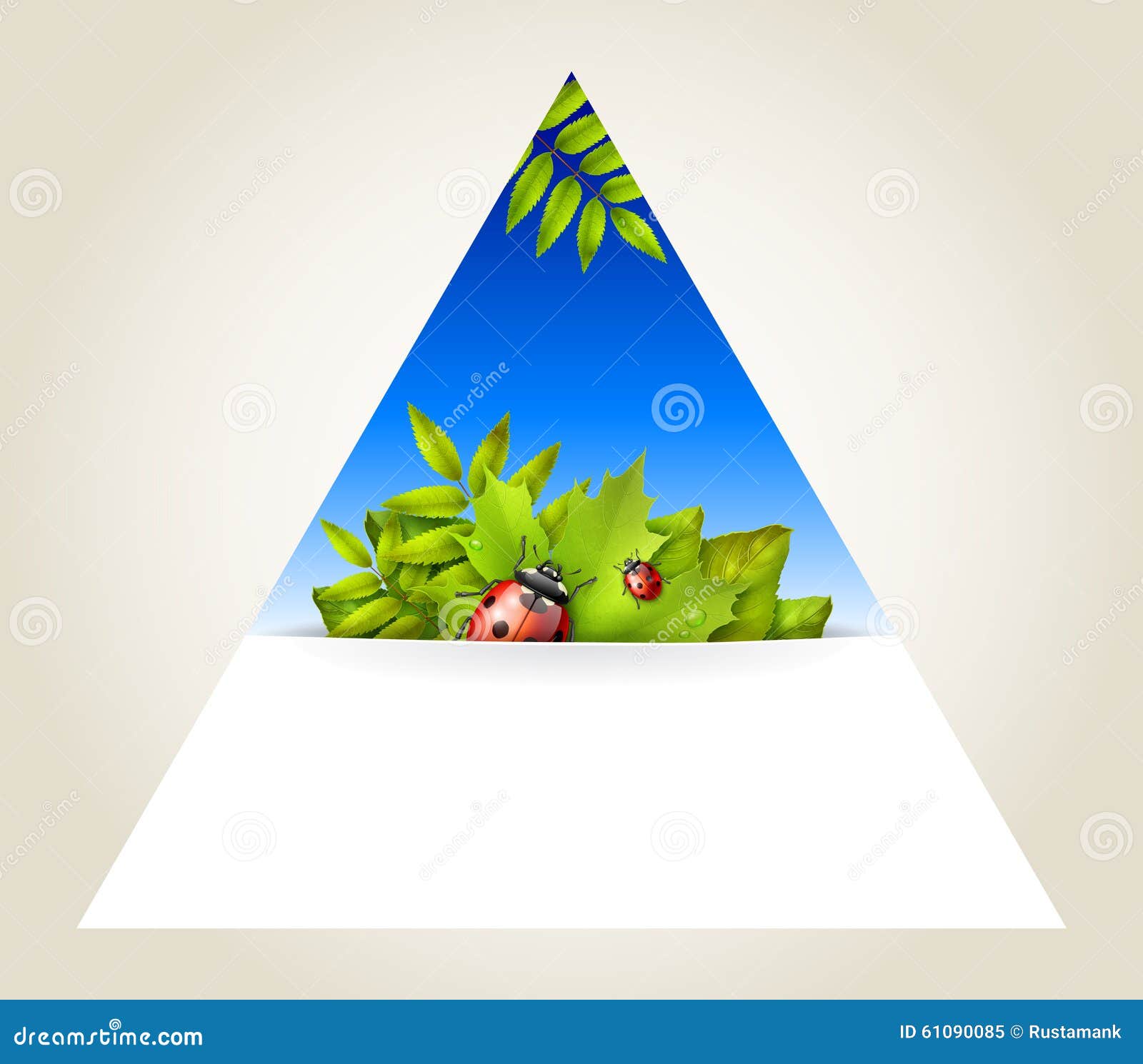 Triangular Spring Background Stock Vector - Illustration of forest ...