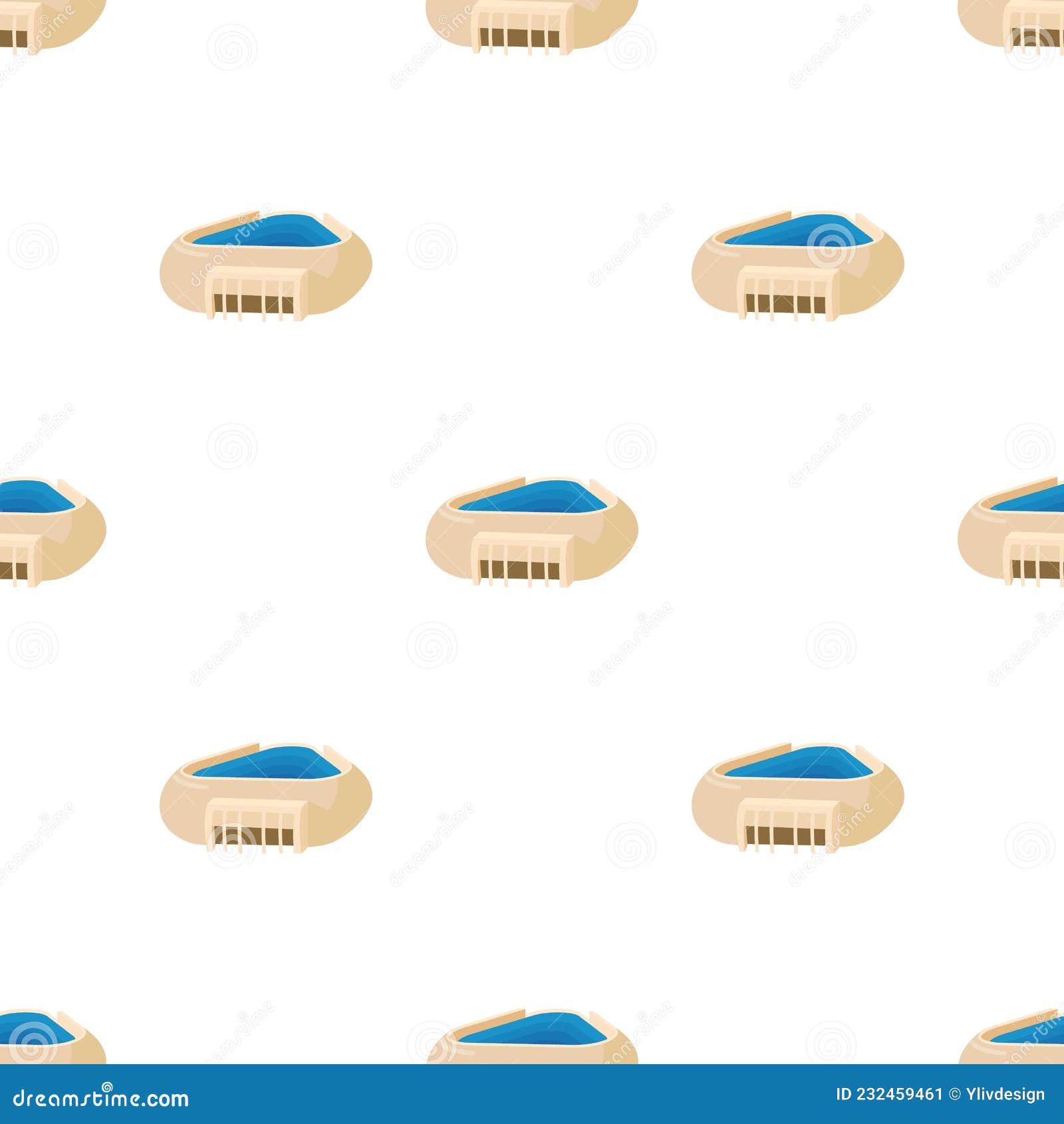 Triangular Stadium Pattern Seamless Vector Stock Vector - Illustration ...