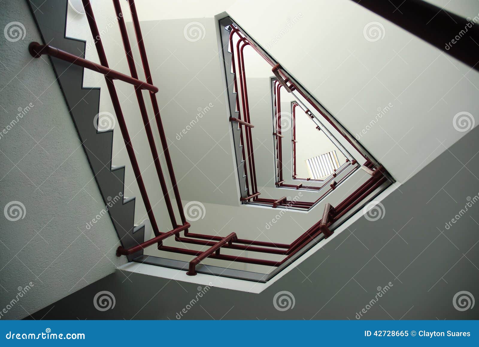 Triangular Staircase stock image. Image of geometric - 42728665