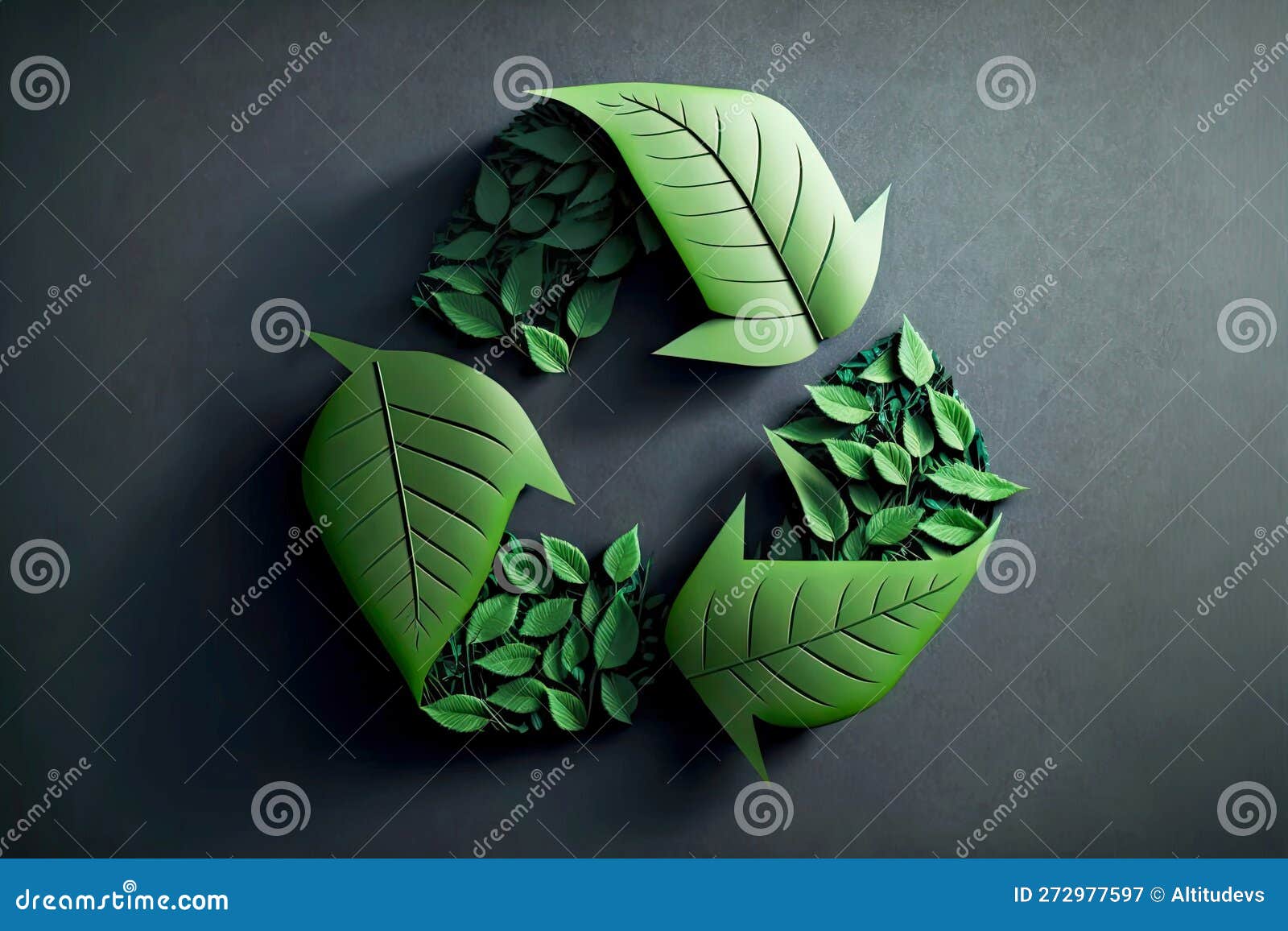 Triangular Symbol of Struggle for Ecology and Need for Recycling of ...