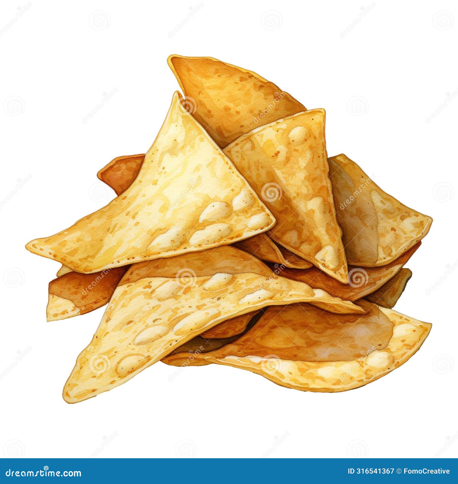 Triangular Tortilla Chips Stack Royalty-Free Stock Image ...
