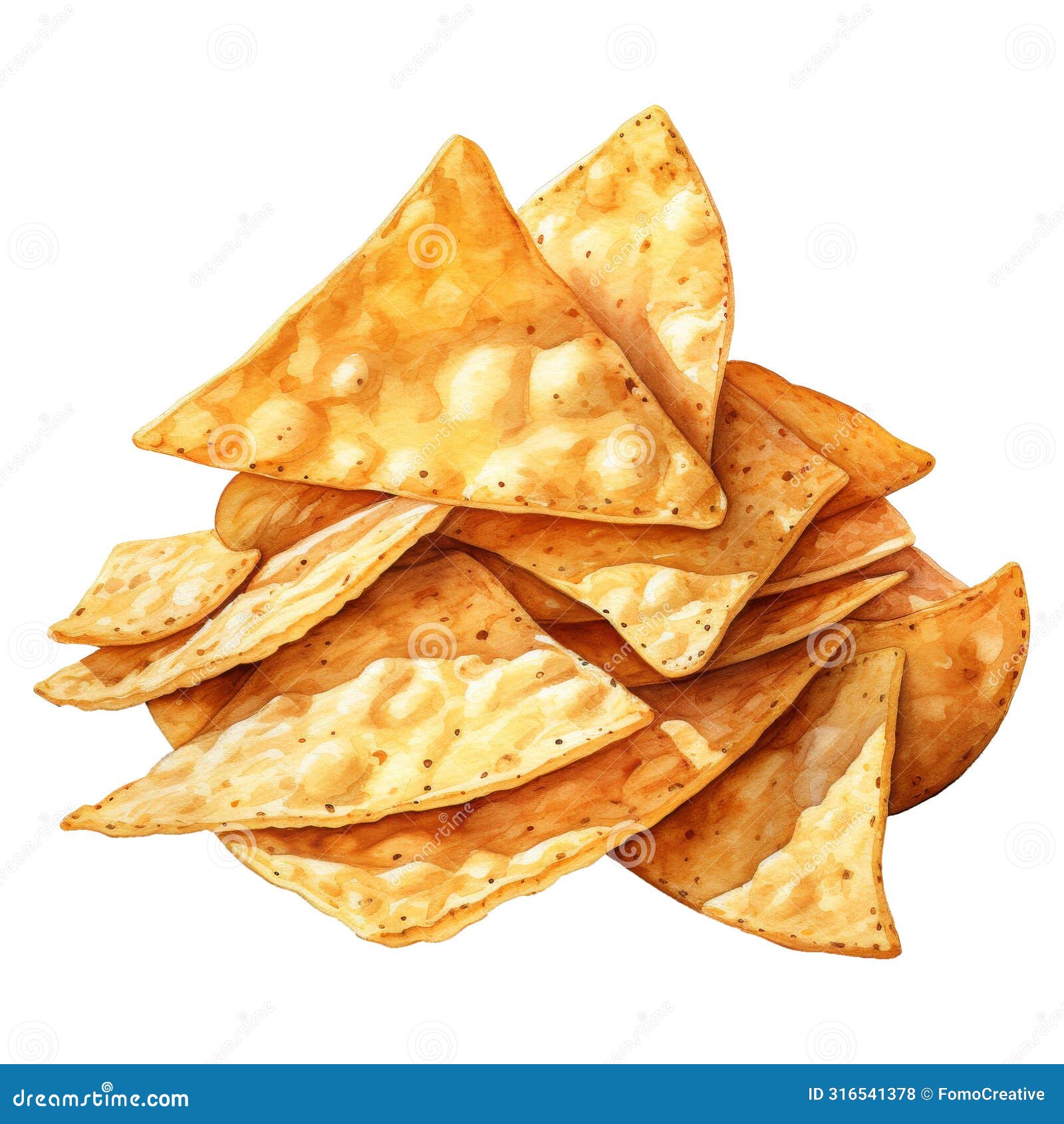 Triangular Tortilla Chips Stack Royalty-Free Stock Image ...
