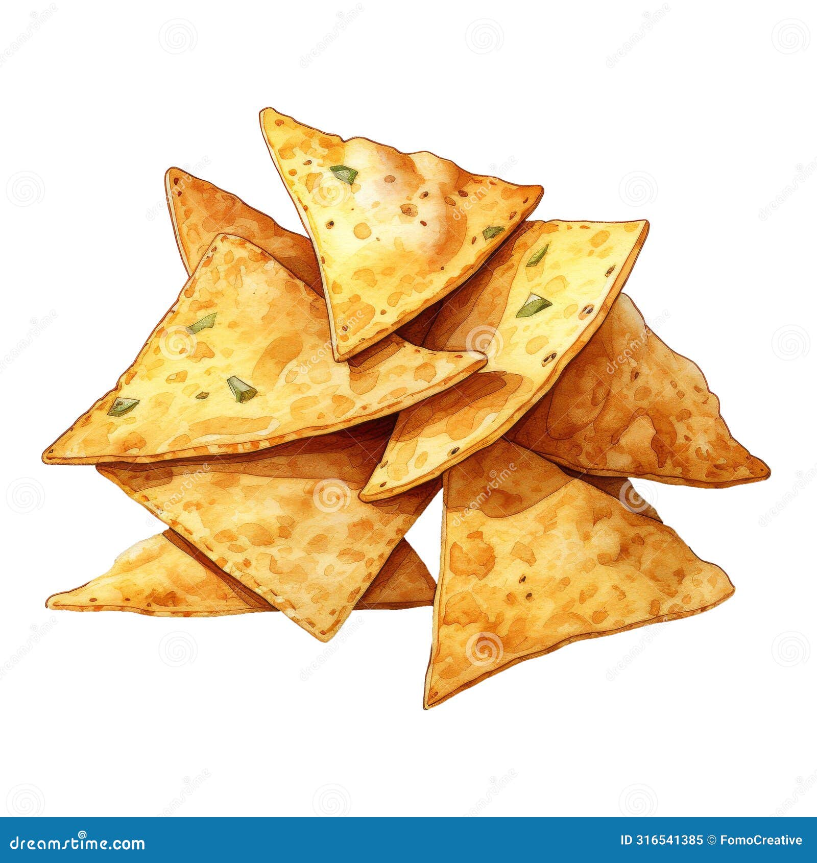 Triangular Tortilla Chips Stack Royalty-Free Stock Image ...