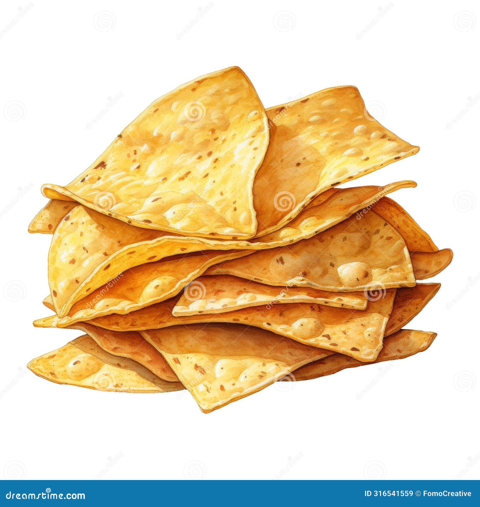 Triangular Tortilla Chips Stack Royalty-Free Stock Photo ...