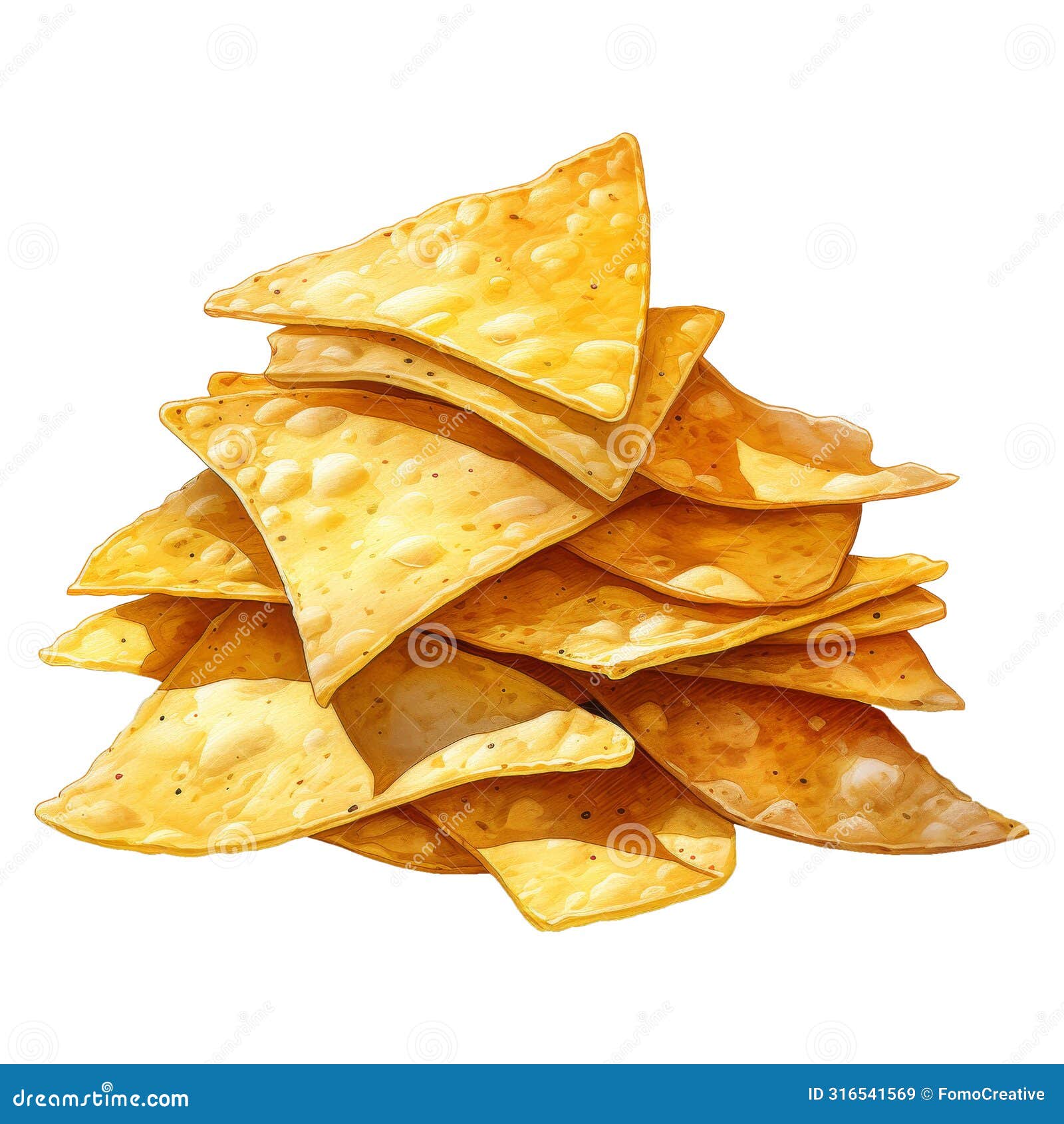 Triangular Tortilla Chips Stack Royalty-Free Stock Image ...
