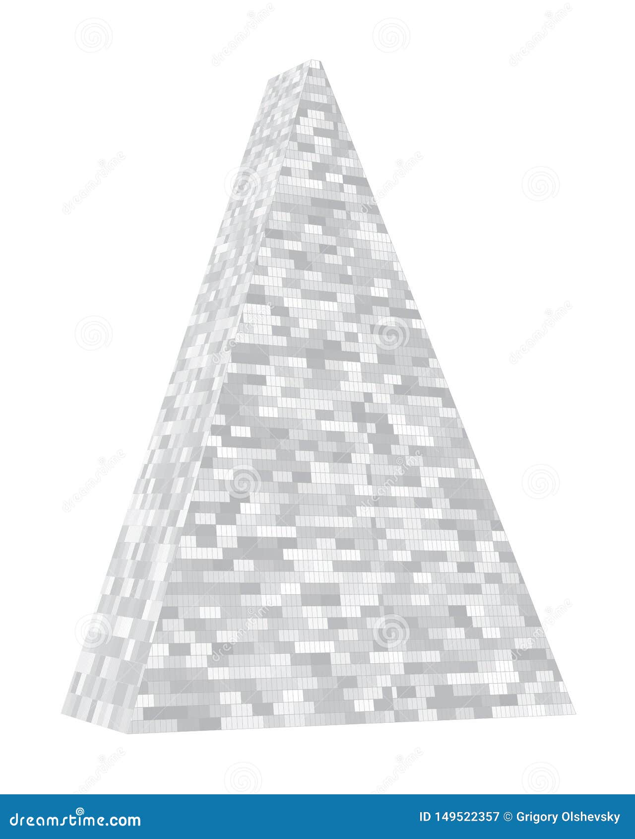 Triangular Tower. Futurist Layout Stock Vector - Illustration of ...