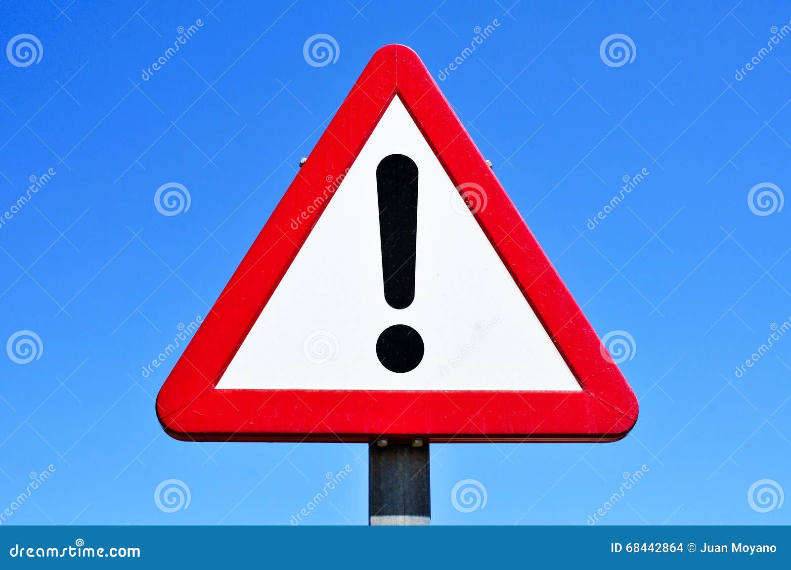 Triangular Traffic Sign Depicting A Sharp Turn, With Red Border Stock ...