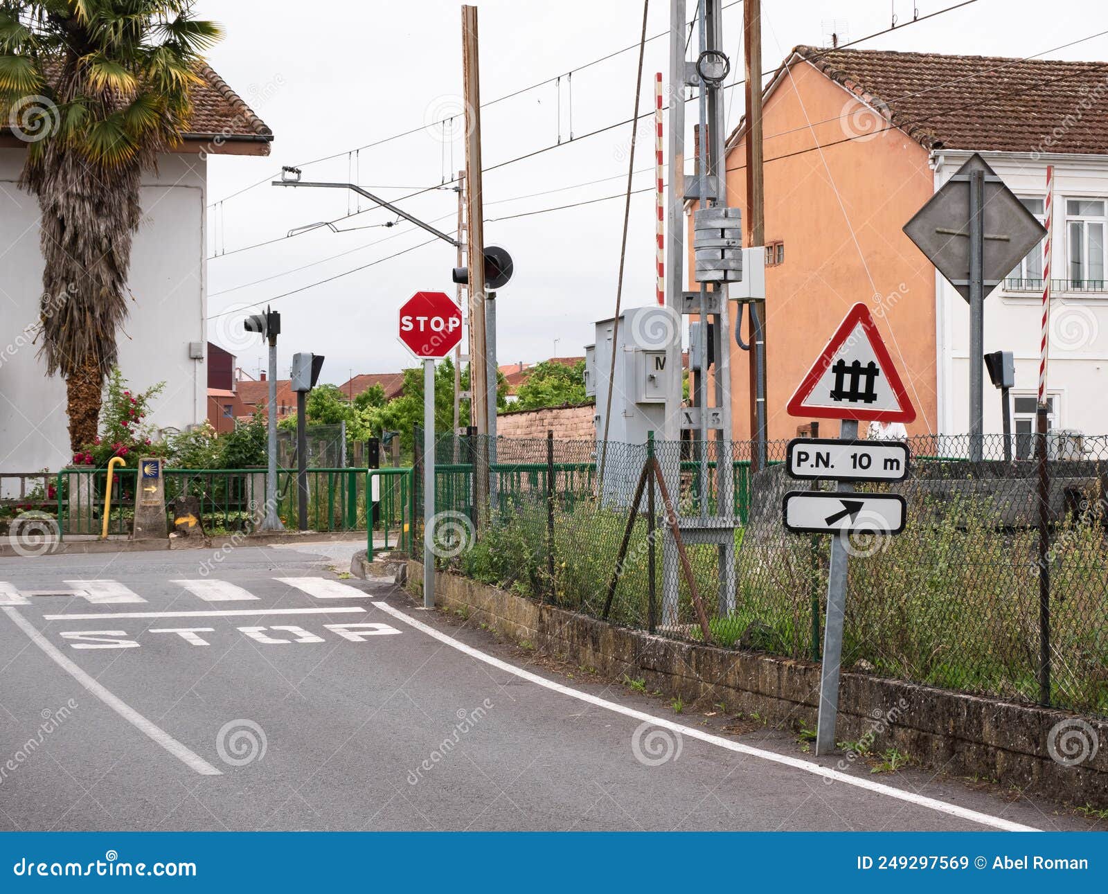 Triangular Traffic Signal Indicating the Proximity of a Train Level ...