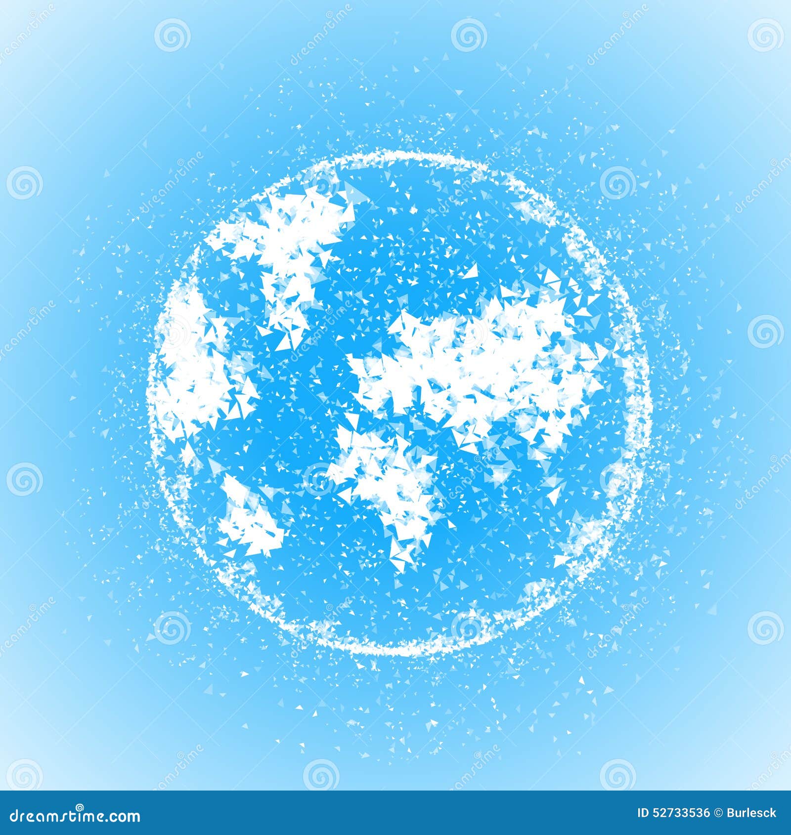 Triangular Vector World Globe Illustration Stock Vector - Illustration ...